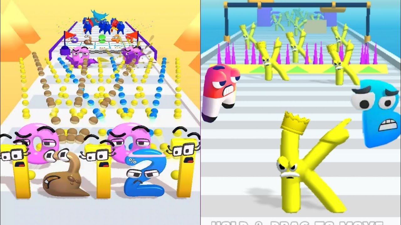 Alphabet Run Letter Run Merge Number Run Alphabet Lore #alphabetlore # ...