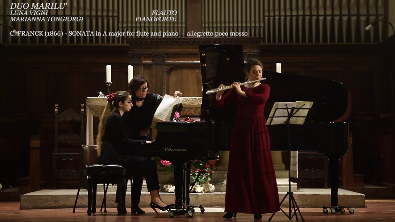 C. FRANCK SONATA in A major for flute and piano -allegretto poco mosso ...