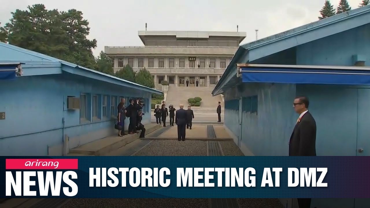 Kim Jong-un and Trump hold historic summit at DMZ and agree to resume ...