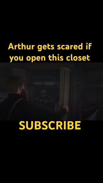 Arthur gets scared if you open this closet #arthurmorgan #rdr2 #gaming ...