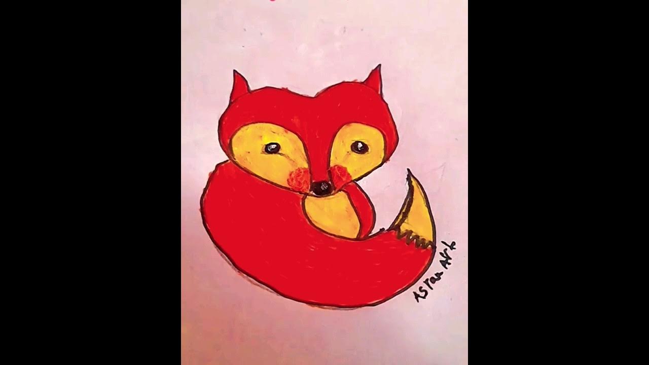 رسم ثعلب سهل Art رسمسهل Drawing Youtube
