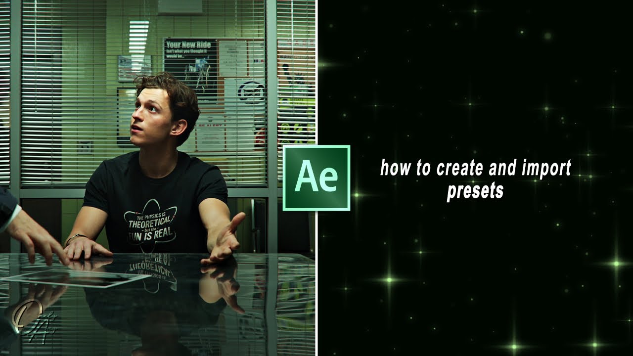 How To Create And Import Presets After Effects YouTube How To Create And Import Presets After Effects YouTube