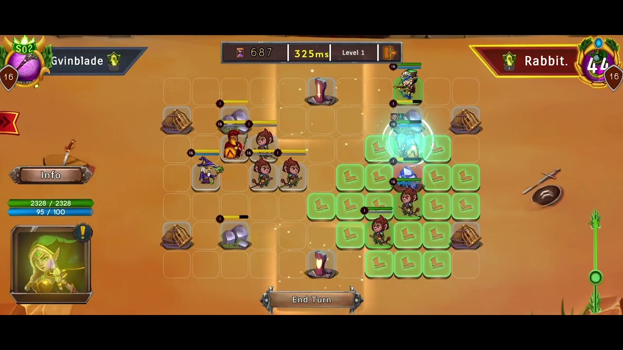 Forest Knight - Game NFT. Arena mode Rabbit vs Gvinblade - YouTube