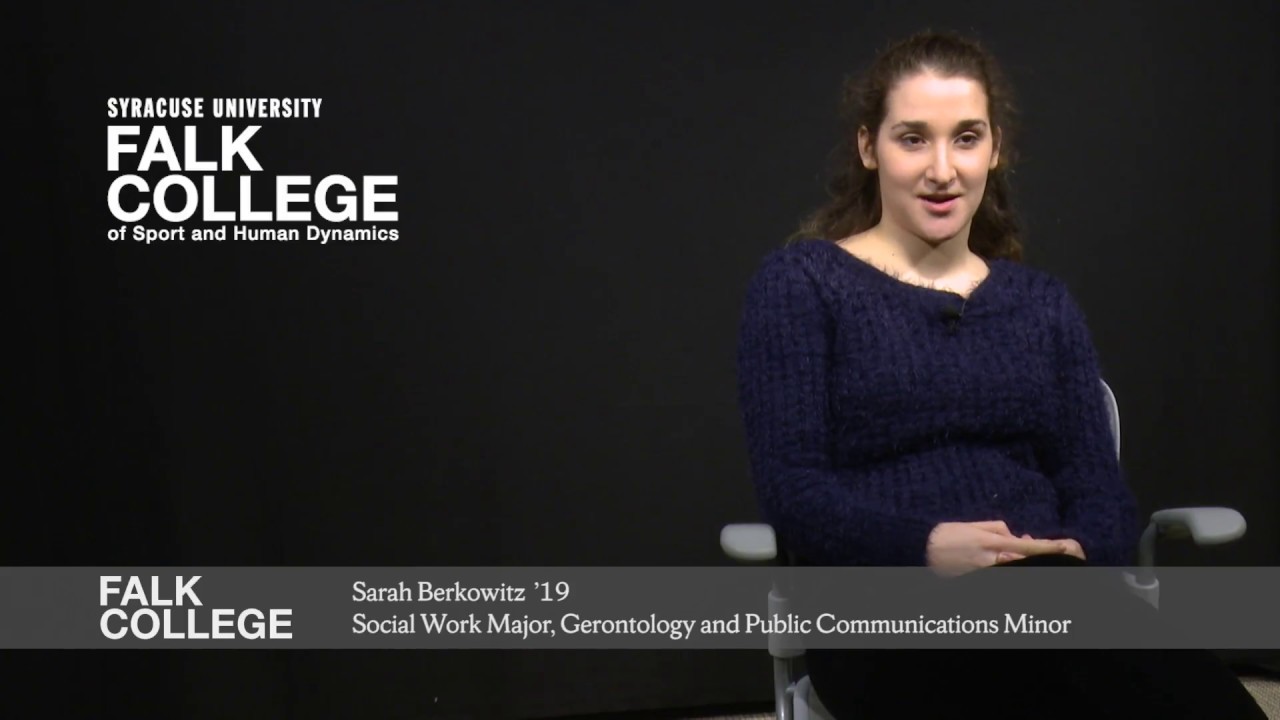 Sarah Berkowitz ‘19 on choosing Social Work - YouTube