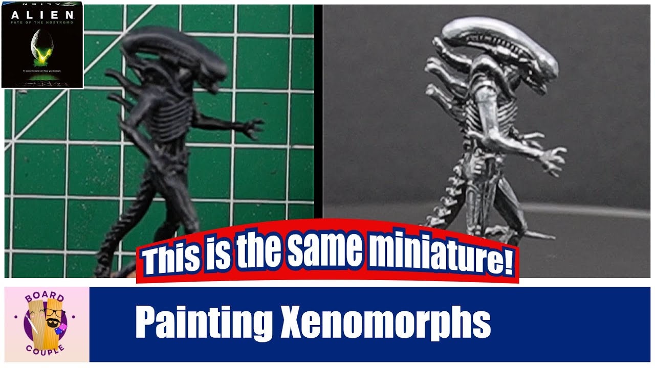 Painting Xenomorph miniature - Alien Fate of the Nostromos - YouTube