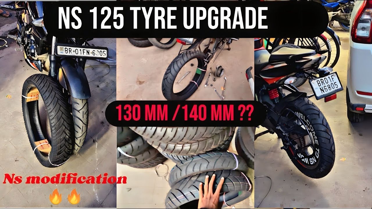 Ns 125 tyre upgrade 130mm / 140mm ? Full modification 🔥 - YouTube