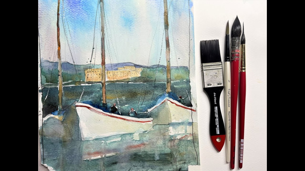 BEGINNERS Boats in Watercolor - with Professional Artist Chris Petri ...