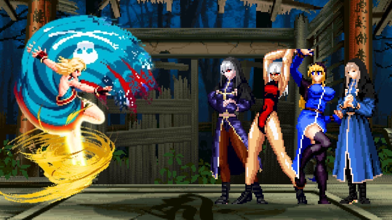 [KOF Mugen] B. Jenet YS vs Schlussel Team - YouTube