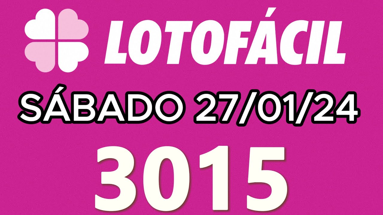 🍀 Lotofácil 3015 - Resultado da Lotofácil de Hoje 27/01 - YouTube