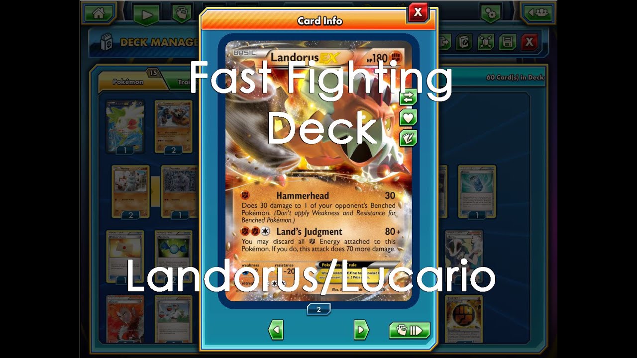Fast Fighting Deck! Pokemon Trading Card Game Online - YouTube