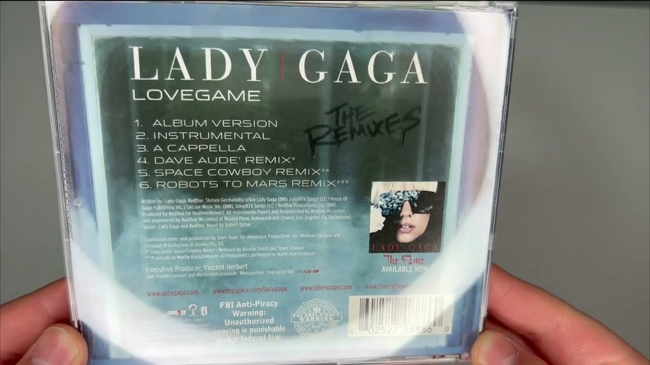 Lady Gaga Lovegame The Remixes Us Version Cd Unboxing Youtube
