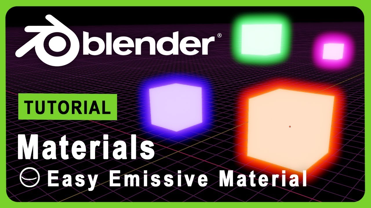 Easy Neon Emissive Material | Blender | Tutorial - YouTube