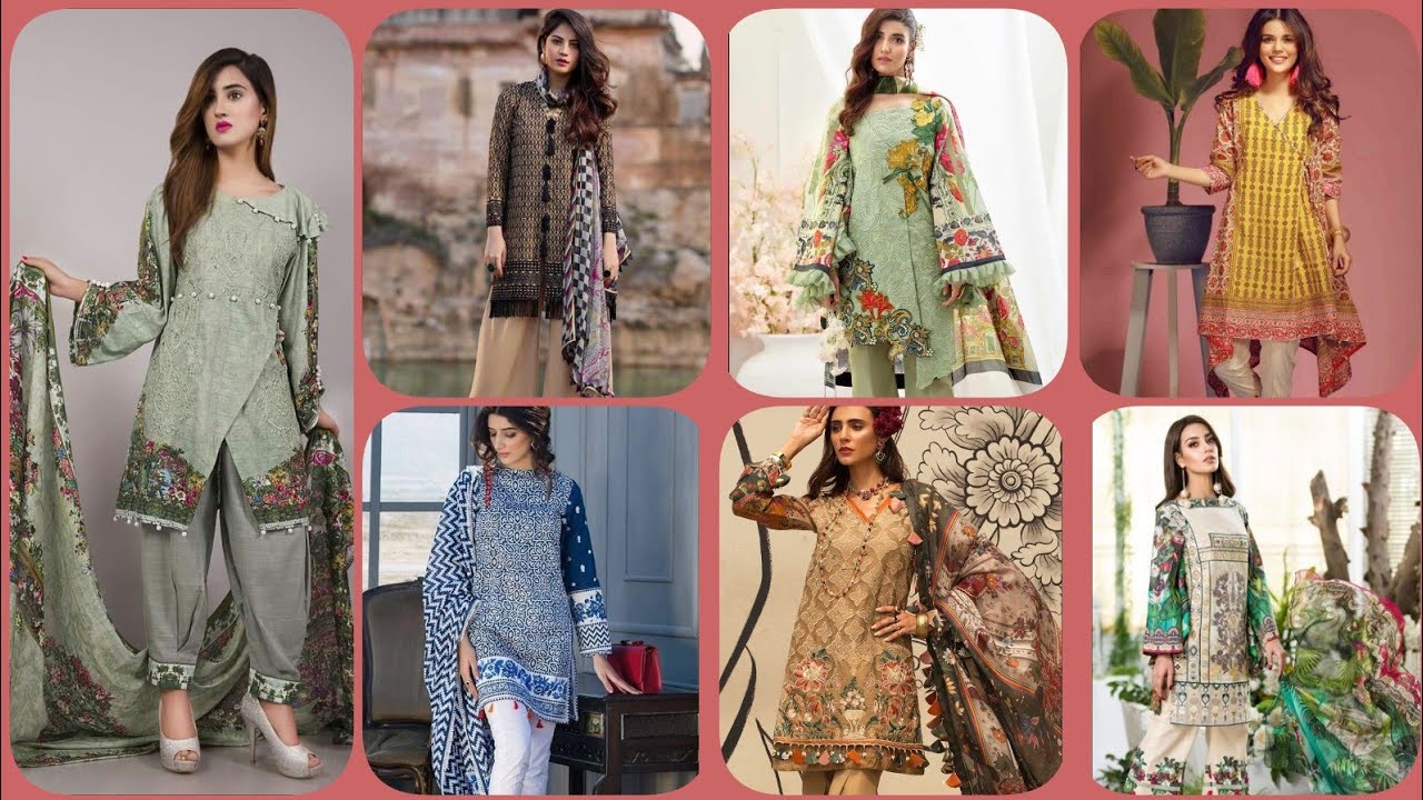 Top stylish girls shirt design beautifull and designer Eid collection ...