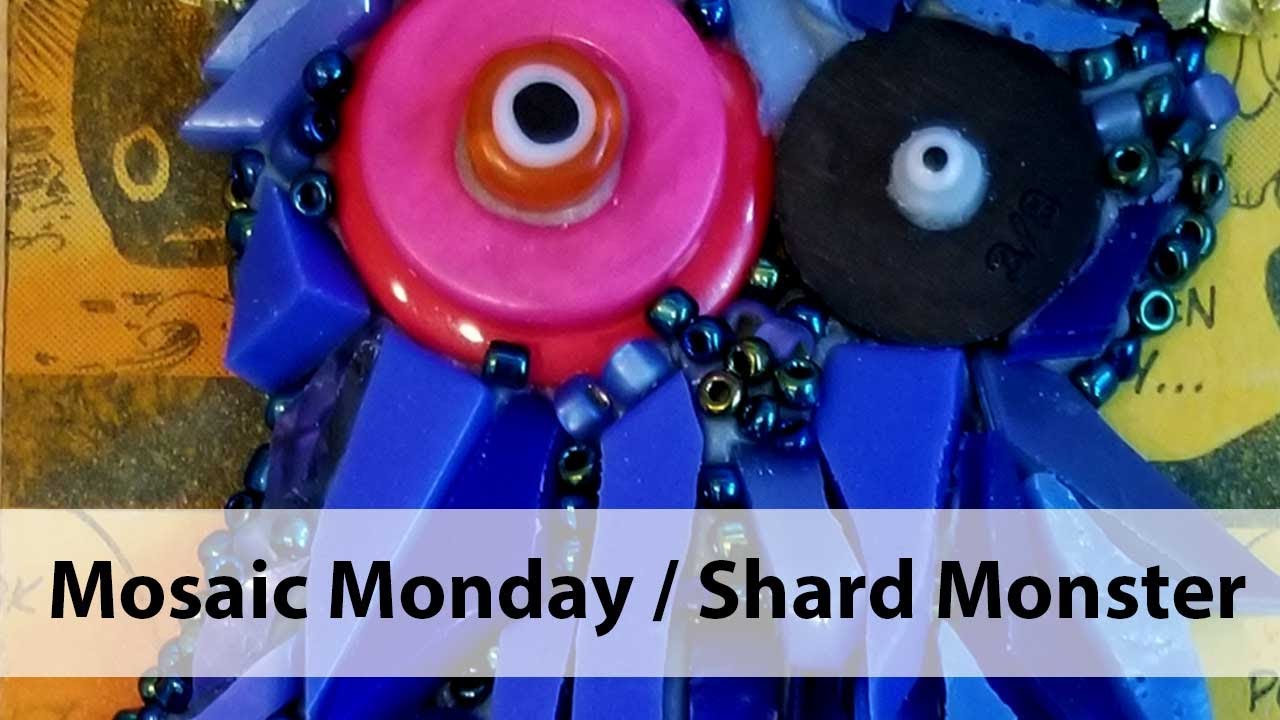 Mosaic Monday : Shard Monster Making a Mosaic Creature - YouTube