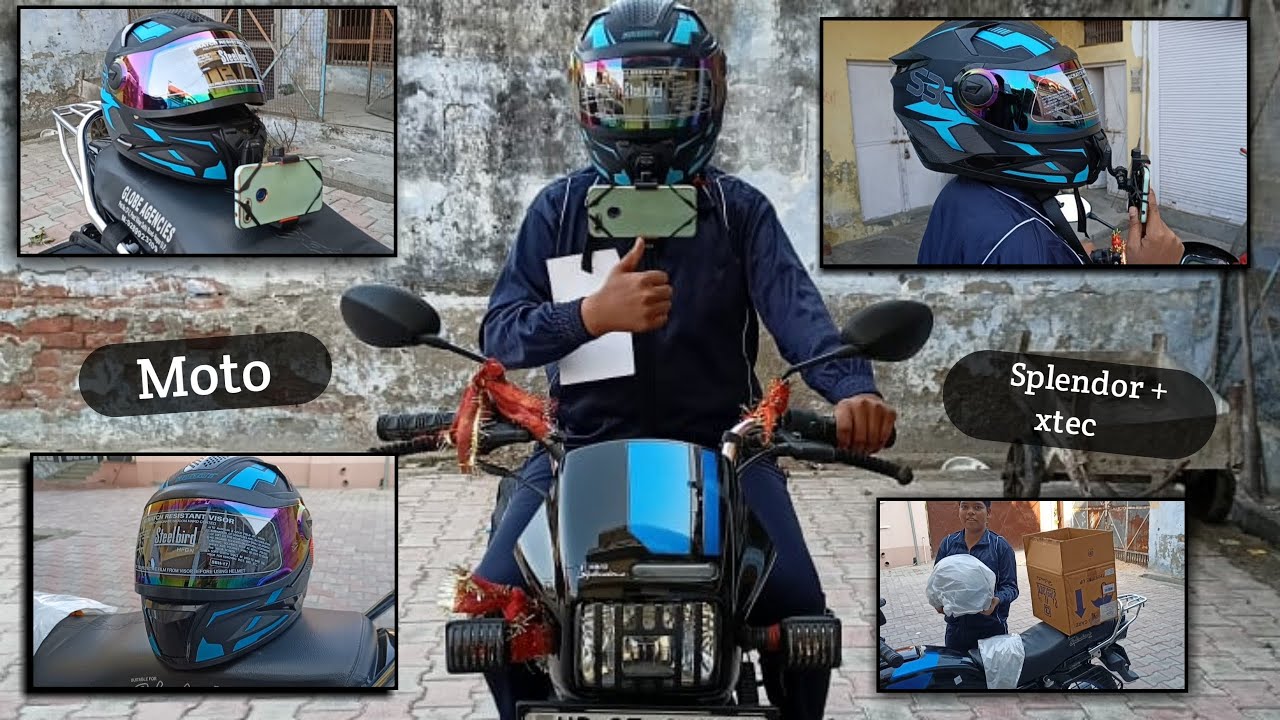 splendor xtec helmet || motovlogging mobile setup || splendor xtec ...