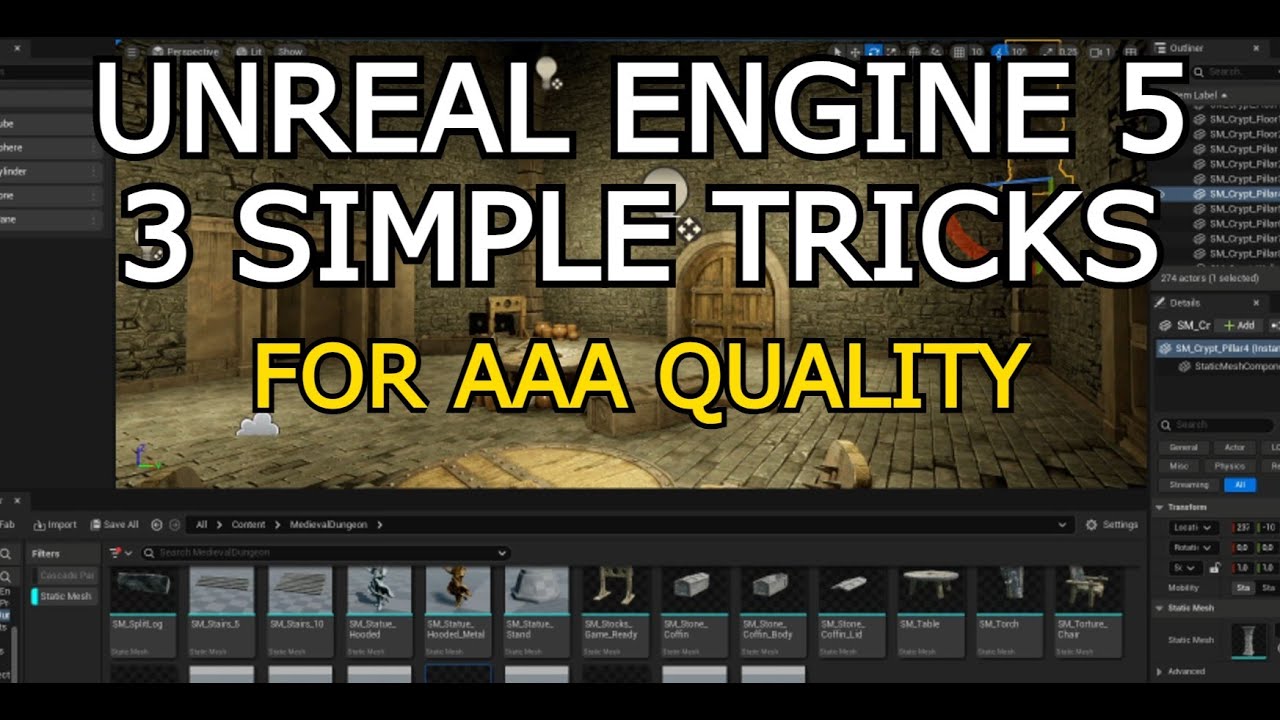 Top 3 level design tips in Unreal Engine! Turn Your Levels to AAA ...