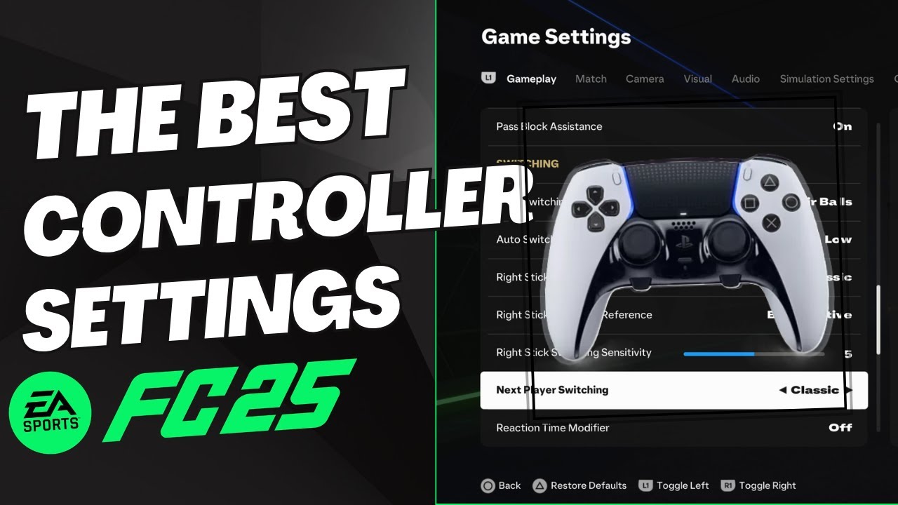 FC 25 - BEST CONTROLLER SETTING for Quick Reaction-Time and Smoother ...