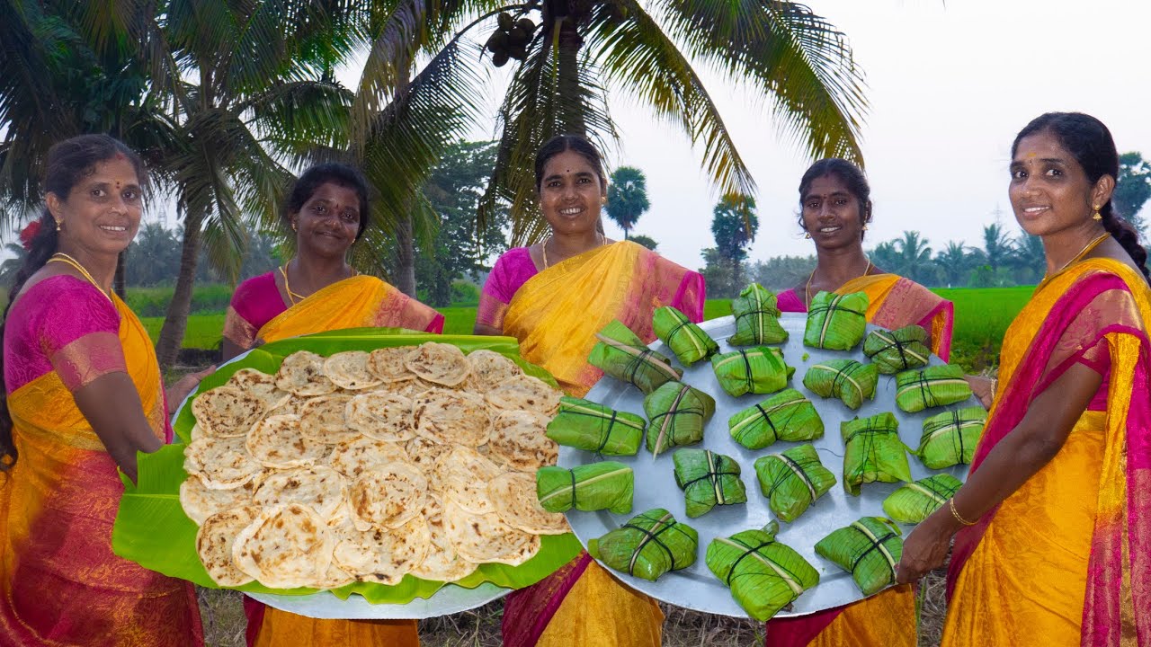 KIZHI PAROTTA | Chicken with Parotta Specially Rosted In Banana Leaf ...