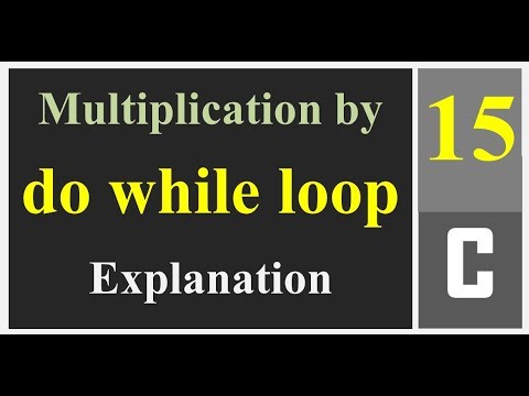 Multiplication by do while loop Explanation - YouTube