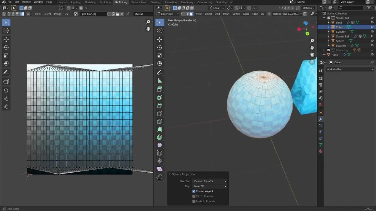 Fundamentals of Texturing in Blender 3d :(5)Basic UV Projection - YouTube