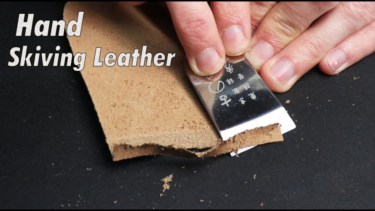 Skiving Leather Edges - YouTube