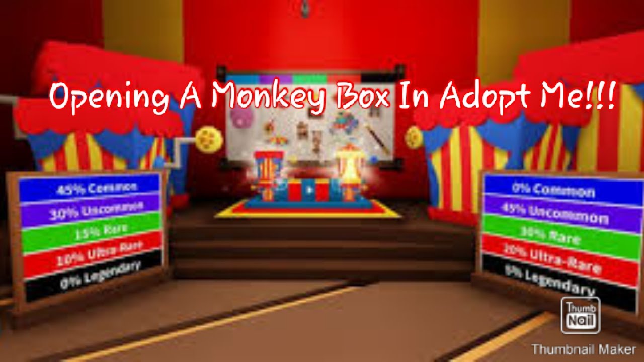 Adopt Me (Opening A Monkey Box) [Adopt Me Monkey Update] - YouTube