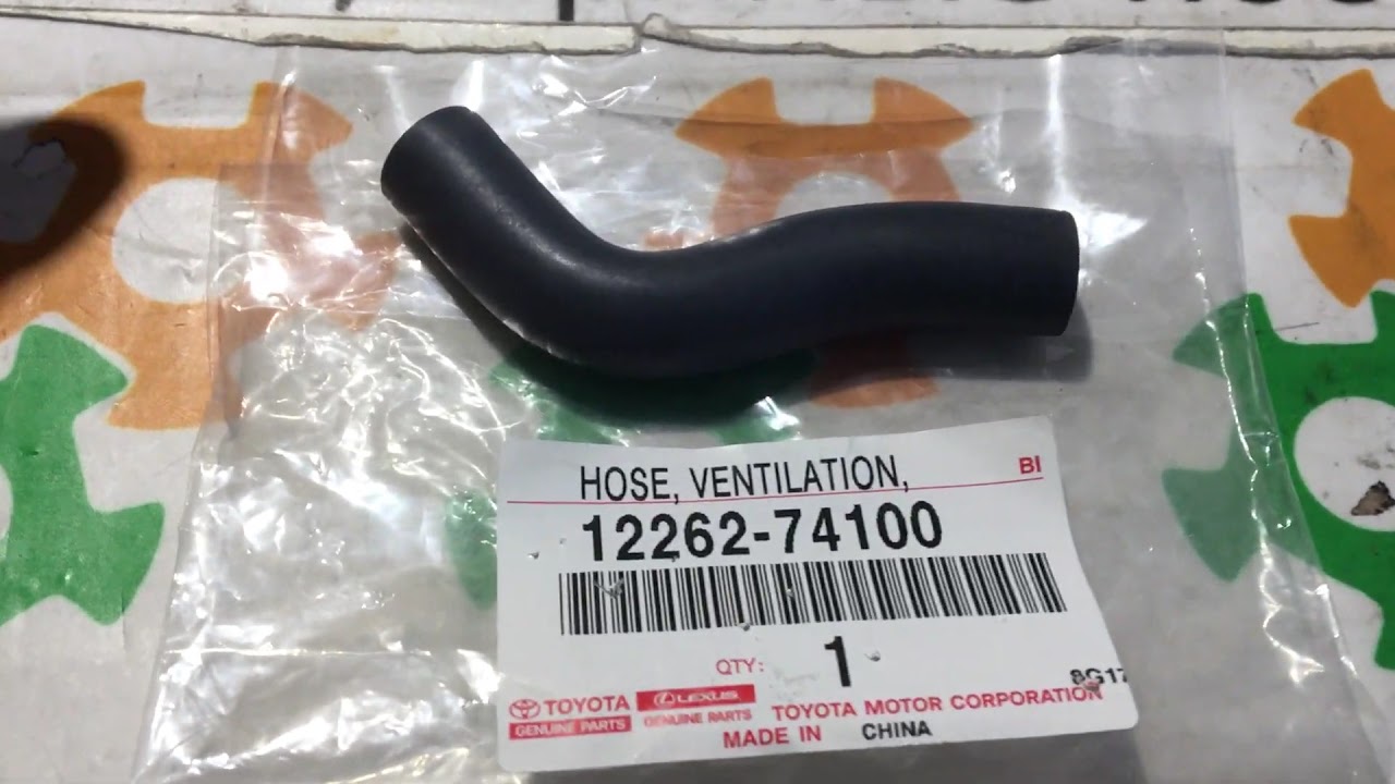 1226274100 12262-74100 Оригинал трубка патрубок вентиляции Toyota Camry ...