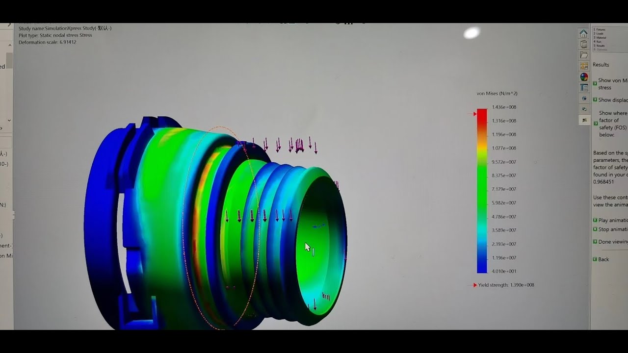 FEA Simulation of Connector - YouTube