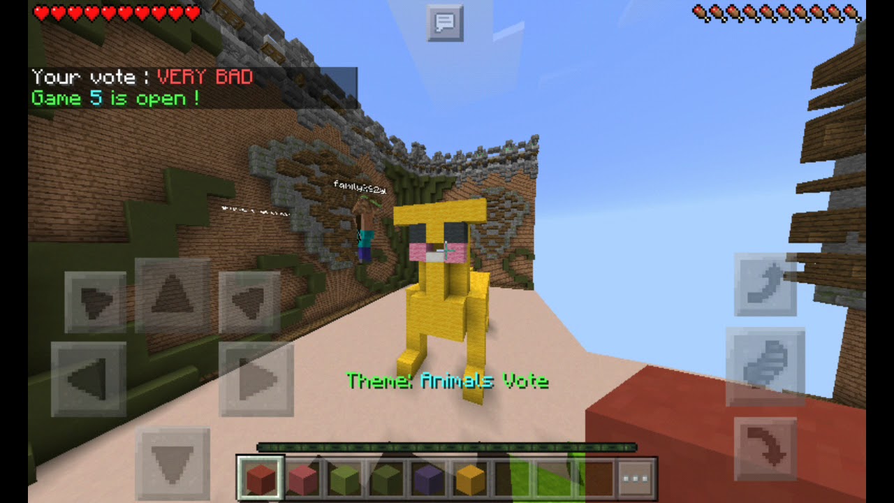 MCPE: Build Battle | BUILDING A LION AND A MONKEY! - YouTube