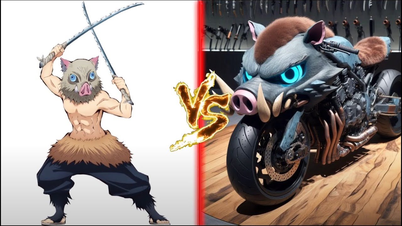 Demon Slayer Characters Bikes 🌟Tanjiro Kamado - Nezuko Kamado - Kimetsu ...