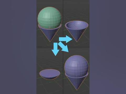Blender how to use Boolean Modifier for difference, union, intersect #blender #cgian #b3d - YouTube