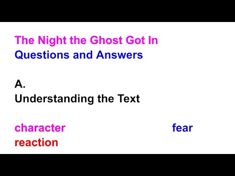 The Night The Ghost Got In | Question Answer | Gul Mohar | Golden ...