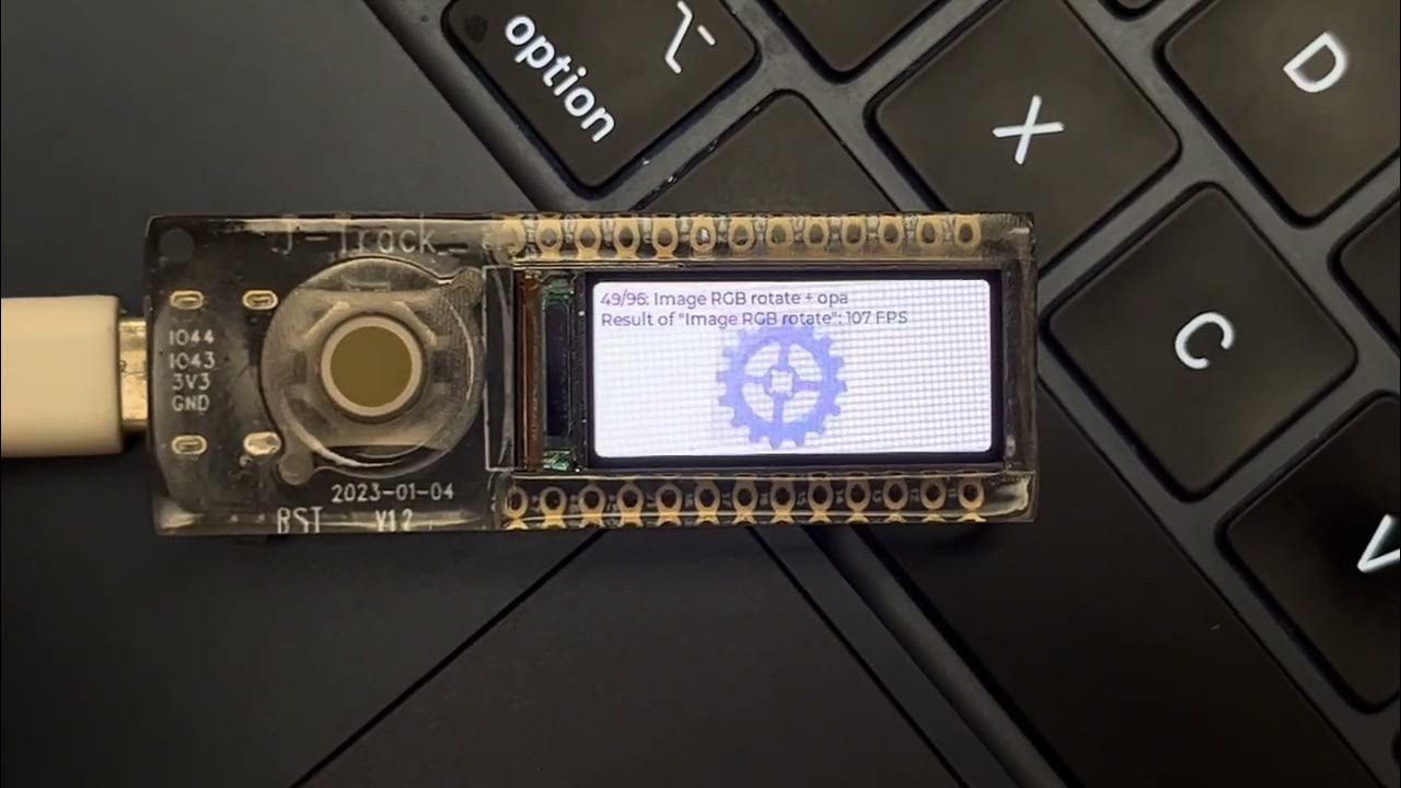 Arduino_GFX LILYGO T-TRACK LVGL Benchmark - YouTube