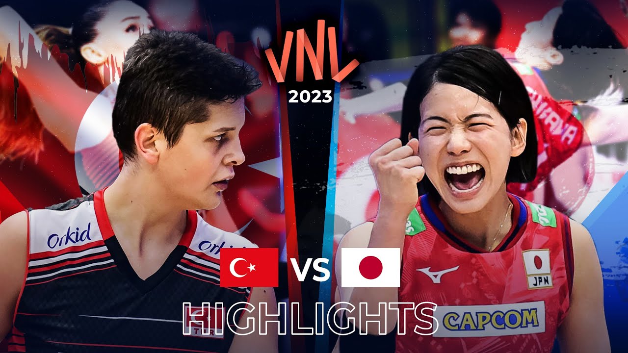 JAPAN vs TURKEY | Highlights | Women's VNL 2023 - YouTube