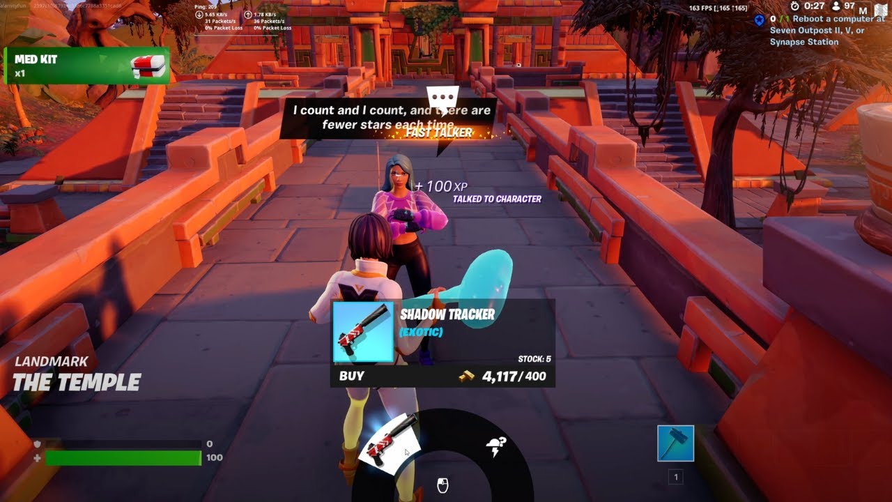 Fortnite Chapter 3 Season 4 EXOTIC SHADOW TRACKER location - YouTube