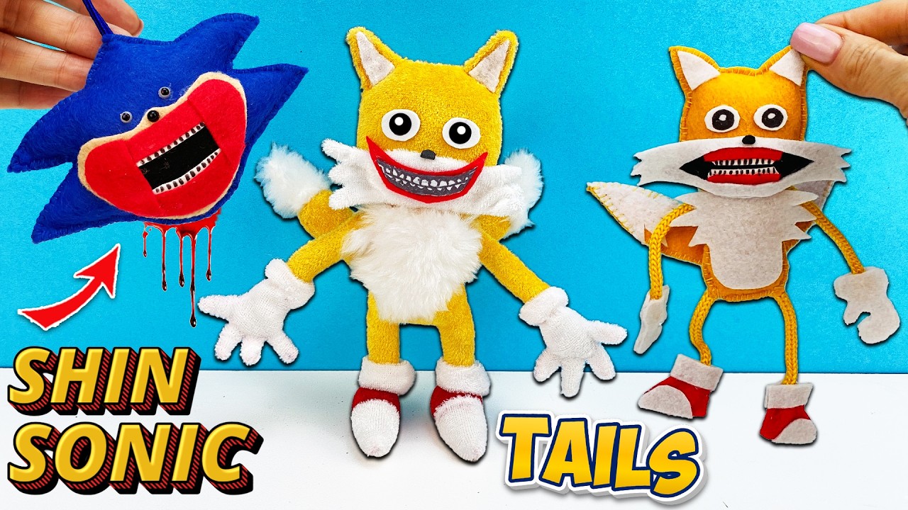 THE SONIC TAPES - SHIN SONIC and SHIN TAILS plush - Making toys with ...