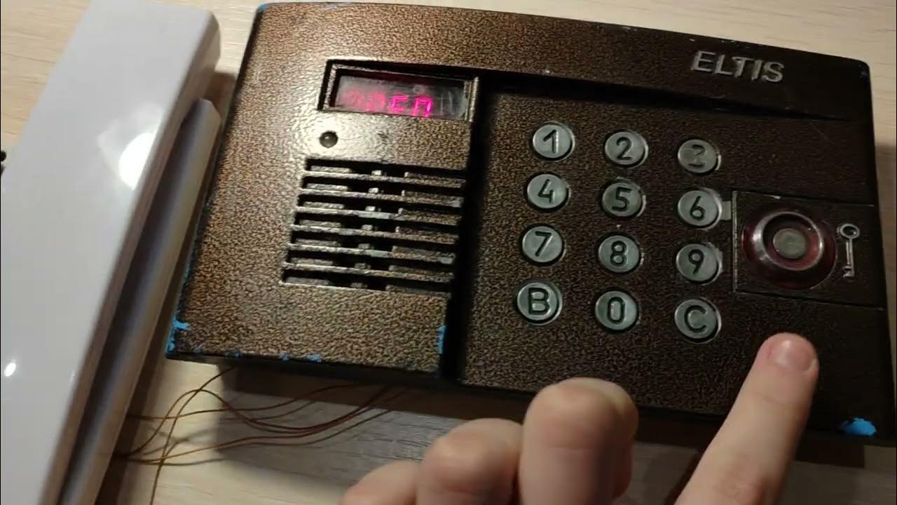 Режим 1 абонента на домофоне Eltis ЦП100 - YouTube