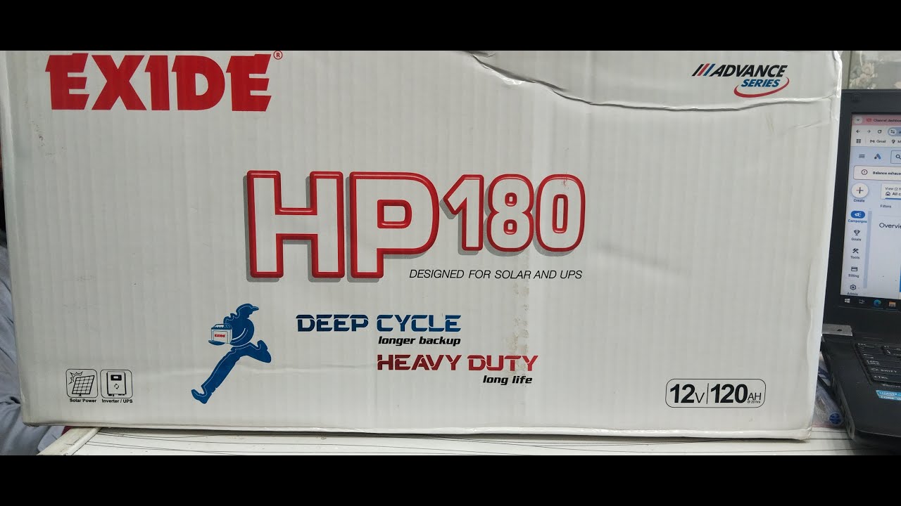 exide battery hp 180 deep cycle heavy duty - YouTube
