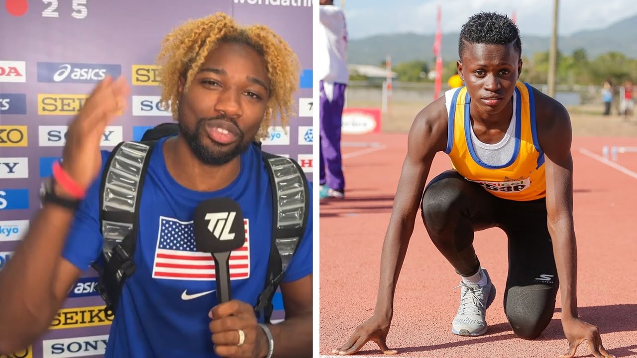 Listen What Noah Lyles Just Said About Jenelle Bromfield 😳 - YouTube
