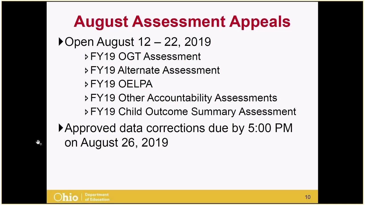 ODE: ITC EMIS Training (May/June 2019) - YouTube