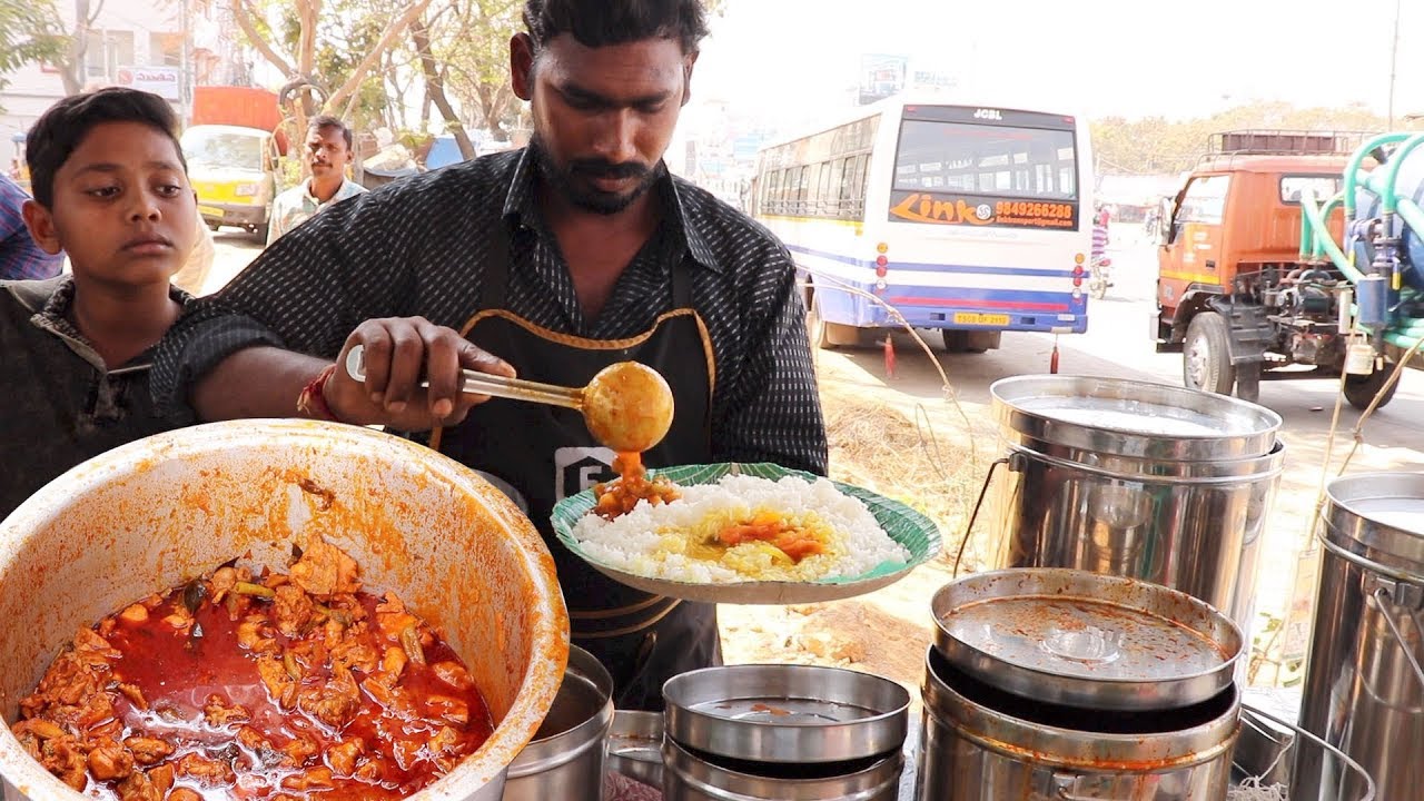 Chicken Rice/Boti Rice/Fish Rice @ 60 Rs Only | Indian Street Food ...