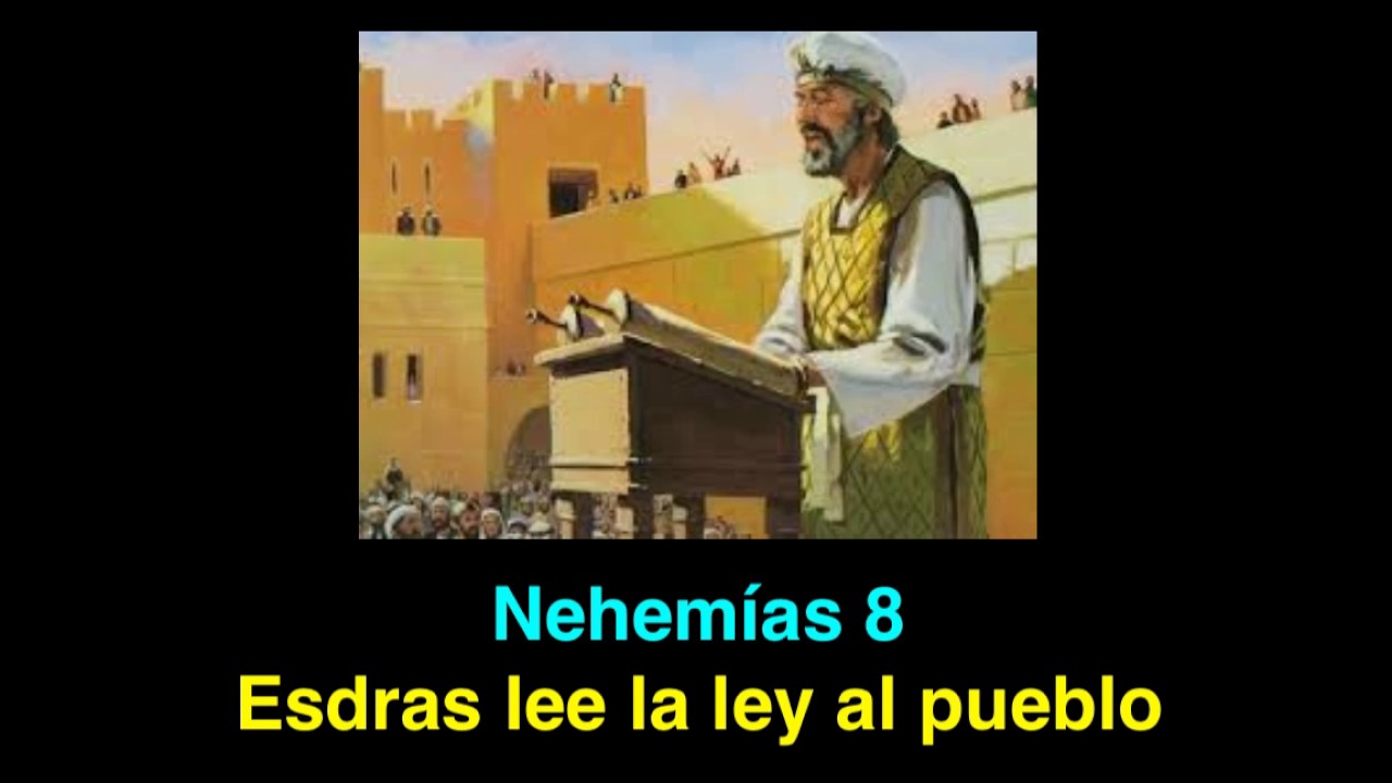 Nehemías 8: Esdras lee la ley al pueblo - YouTube