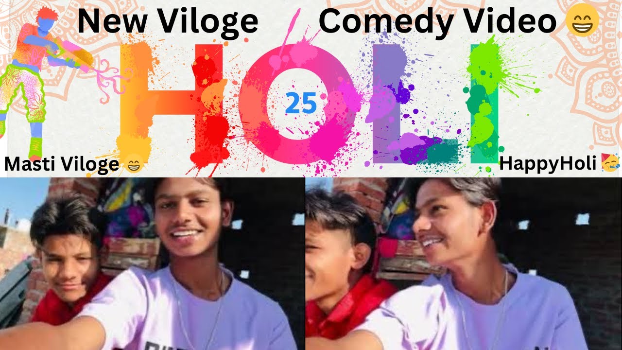 Happy Holi 🥳 ️😁|| Comedy Video 😂 || Funny Viloge || Lakshay Mann || New ...