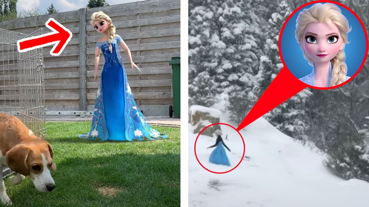 6 ELSA de FROZEN que fueron grabados en la Vida Real - YouTube
