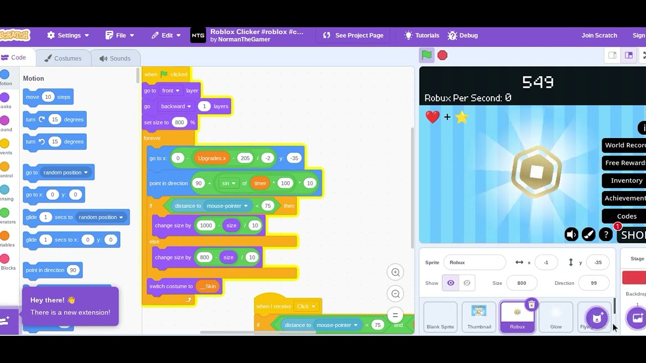 How to hack scratch roblox clicker - YouTube