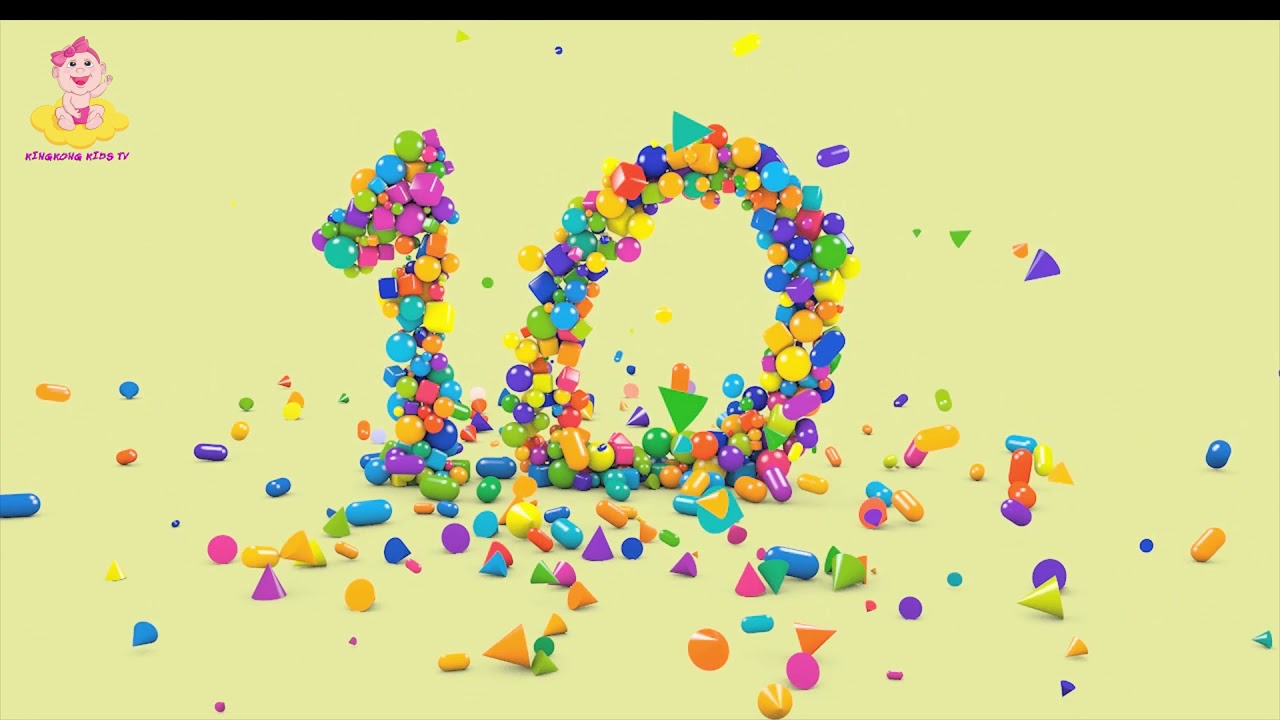 Counting 3D numbers 0 to 20 with surprise magic numbers - YouTube