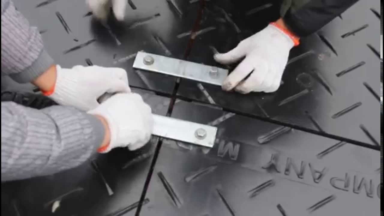 How to install ground protection mat - YouTube