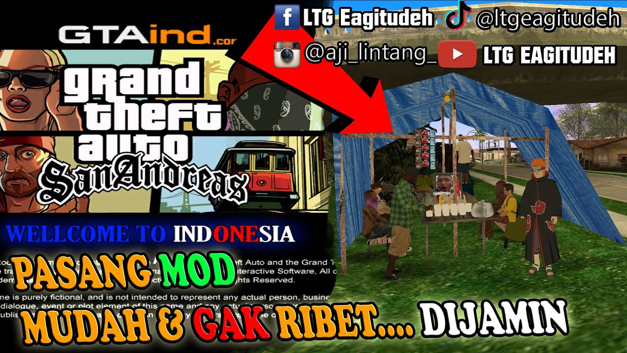 CARA MUDAH PASANG MOD GTAindo di GTA extreme indonesia - YouTube