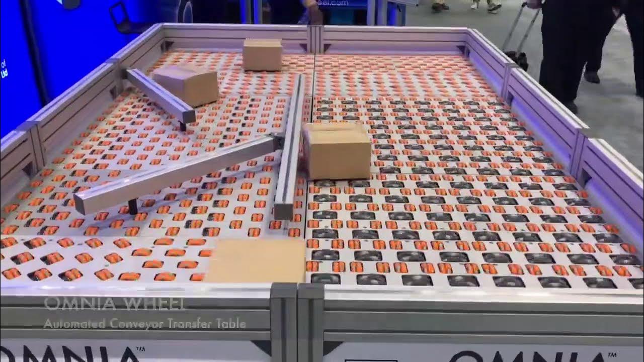 OMNI-DIRECTIONAL CONVEYOR TRANSFER STATION by Omnia - YouTube