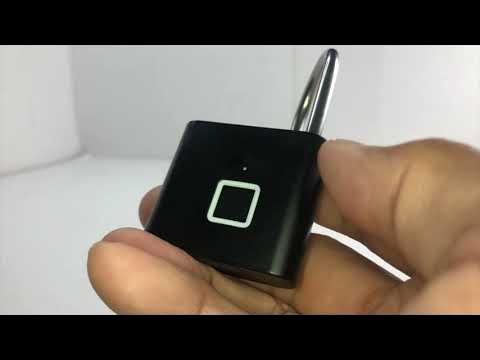 How to reset and register your finger in a Fingerprint Padlock - YouTube